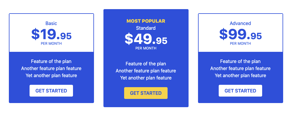 Style A Responsive Pricing Table With Tailwind CSS W3collective